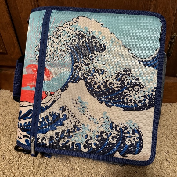 Case It | Office | Case It 3 Ring Binder Japanese Blue Wave | Poshmark